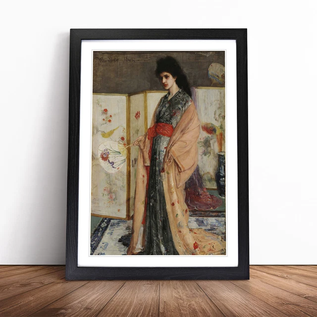 Kna Prints - 1 Pc Poster Lady In A Kimono By James Mcneill Whistler ...
