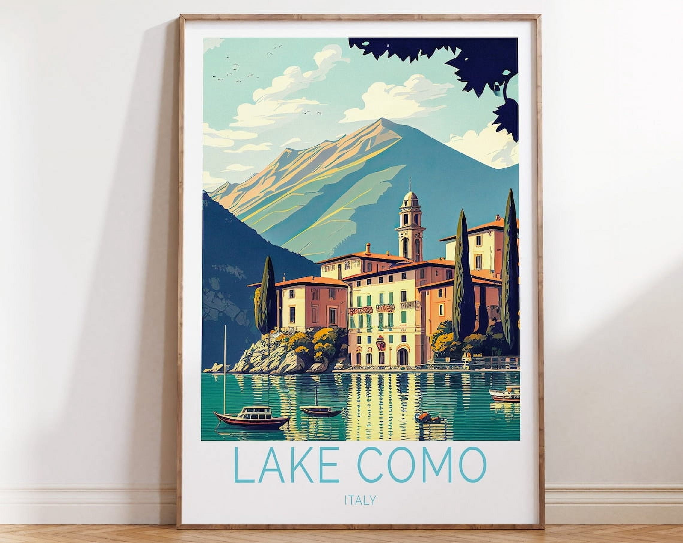 Kna Prints - 1 Pc Poster Lake Como Travel Italy Travel , Lake Como ...
