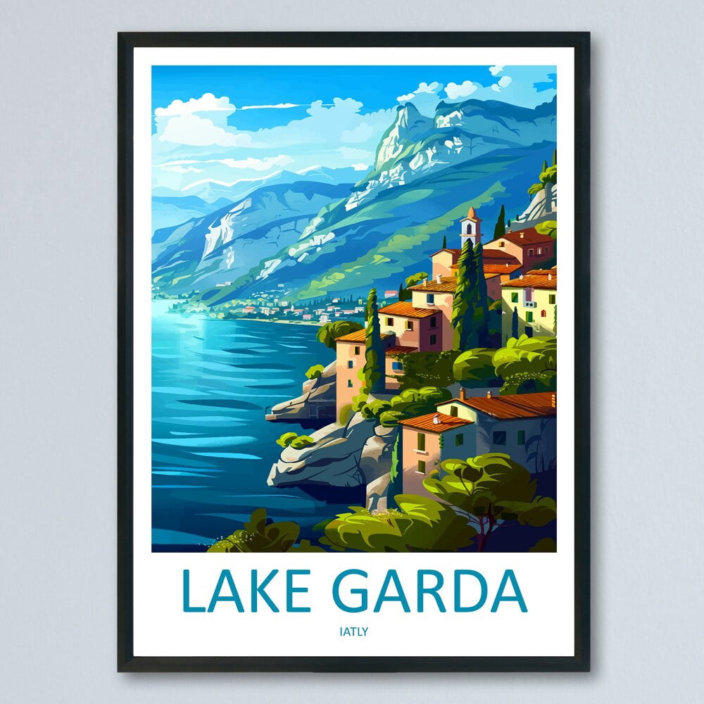 Kna Prints - 1 Pc Poster Lake Garda Travel Wall Art Lake Garda Wall ...