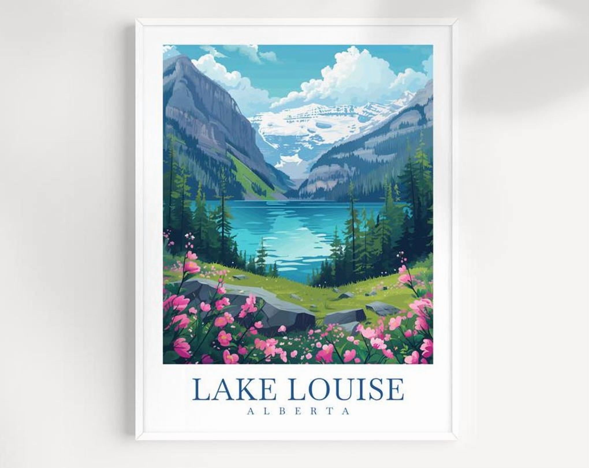 Kna Prints - 1 Pc Poster Lake Louise Travel Print Wall Art Canada Wall ...
