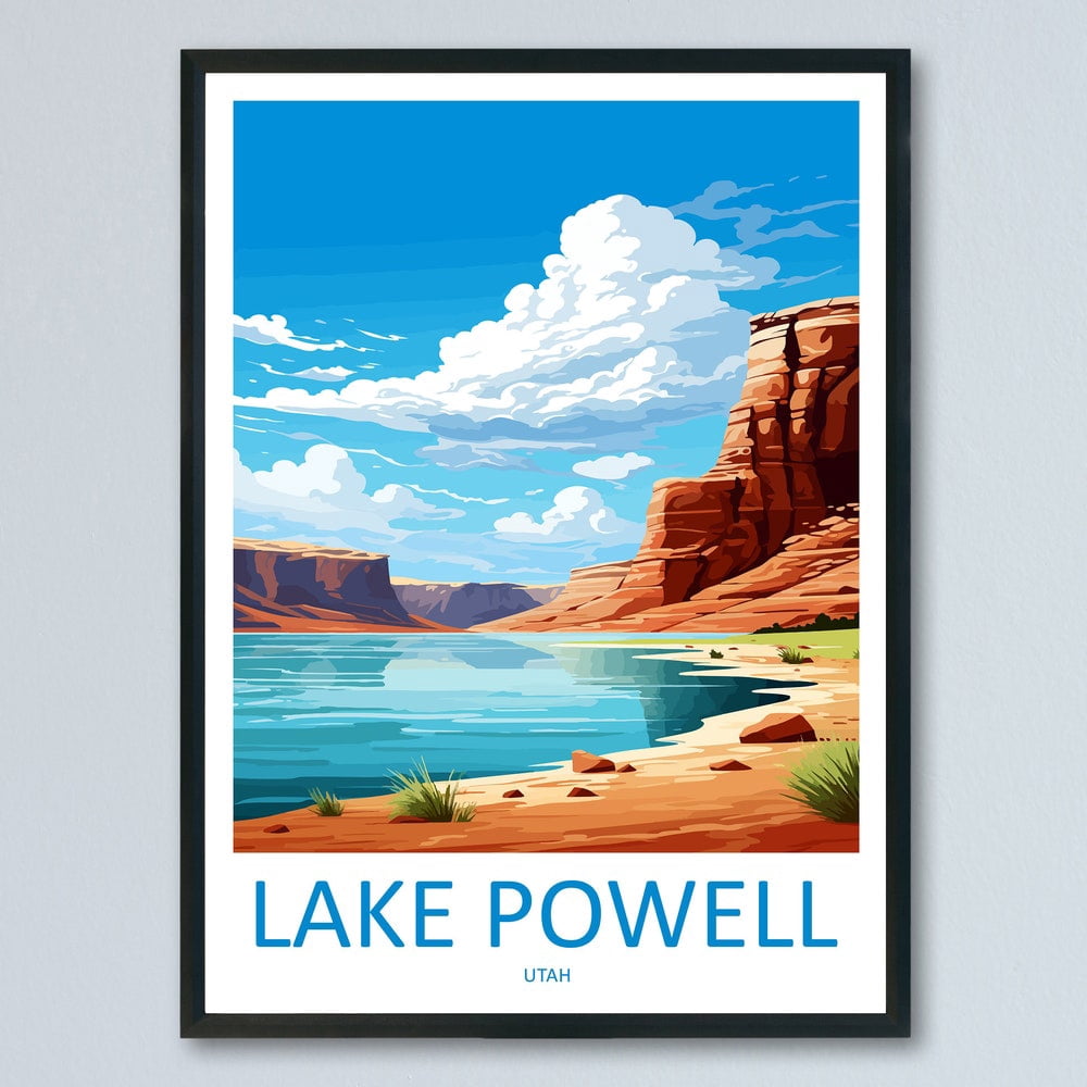 Kna Prints - 1 Pc Poster Lake Powell Travel Wall Art Lake Powell Wall ...