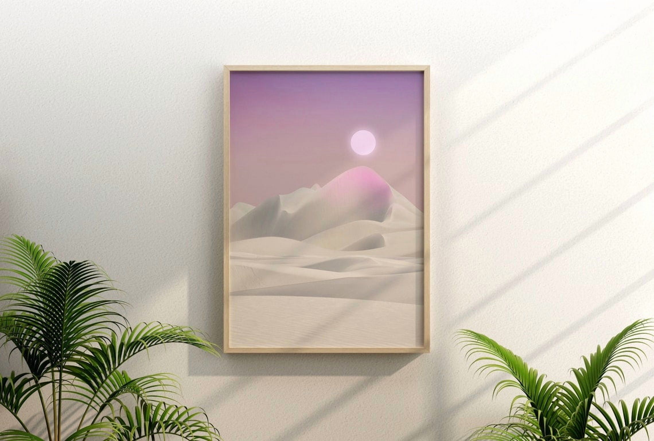 Kna Prints - 1 Pc Poster Landscape Of Calmness V2 (White Desert, Desert ...