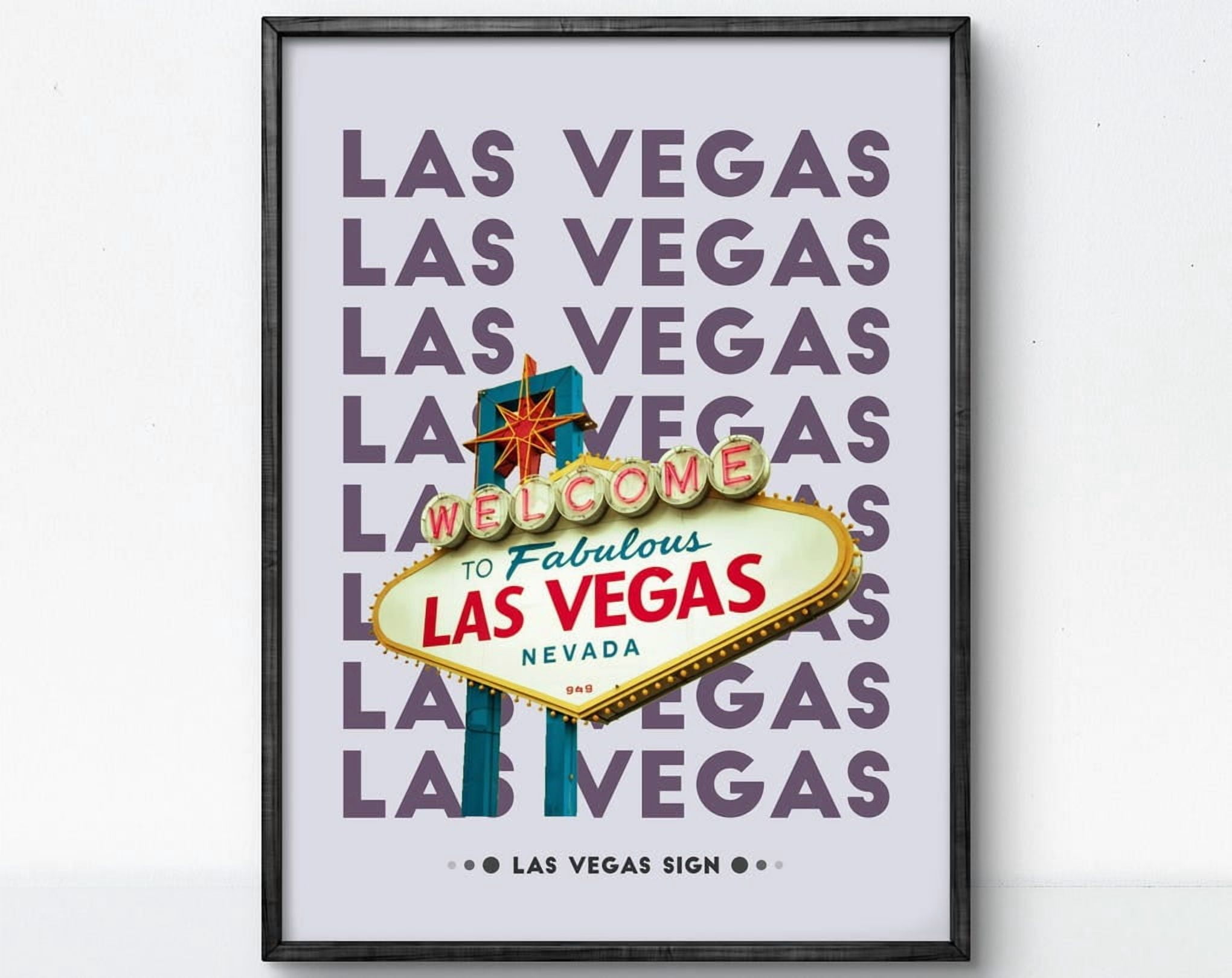 Kna Prints - 1 Pc Poster Las Vegas Modern Wall Art Featuring The Iconic ...