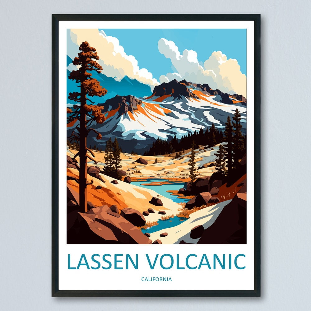 Kna Prints - 1 Pc Poster Lassen Volcanic National Park Travel Wall Art ...