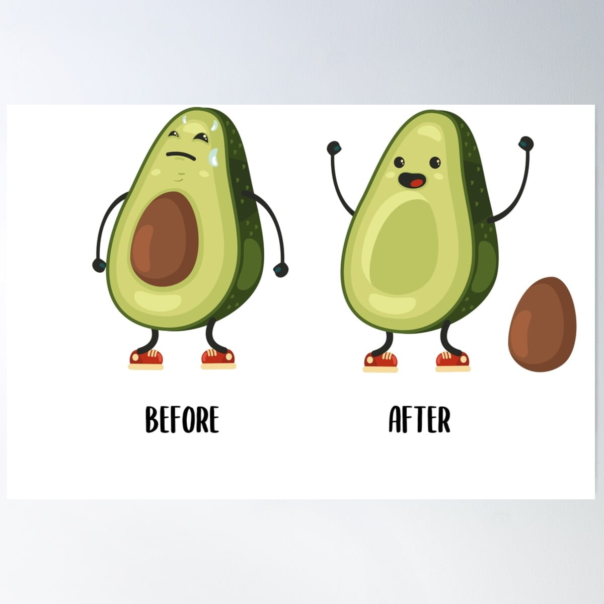 Kna Prints - 1 Pc Poster Lawyer Before After Going To The Toilet ...