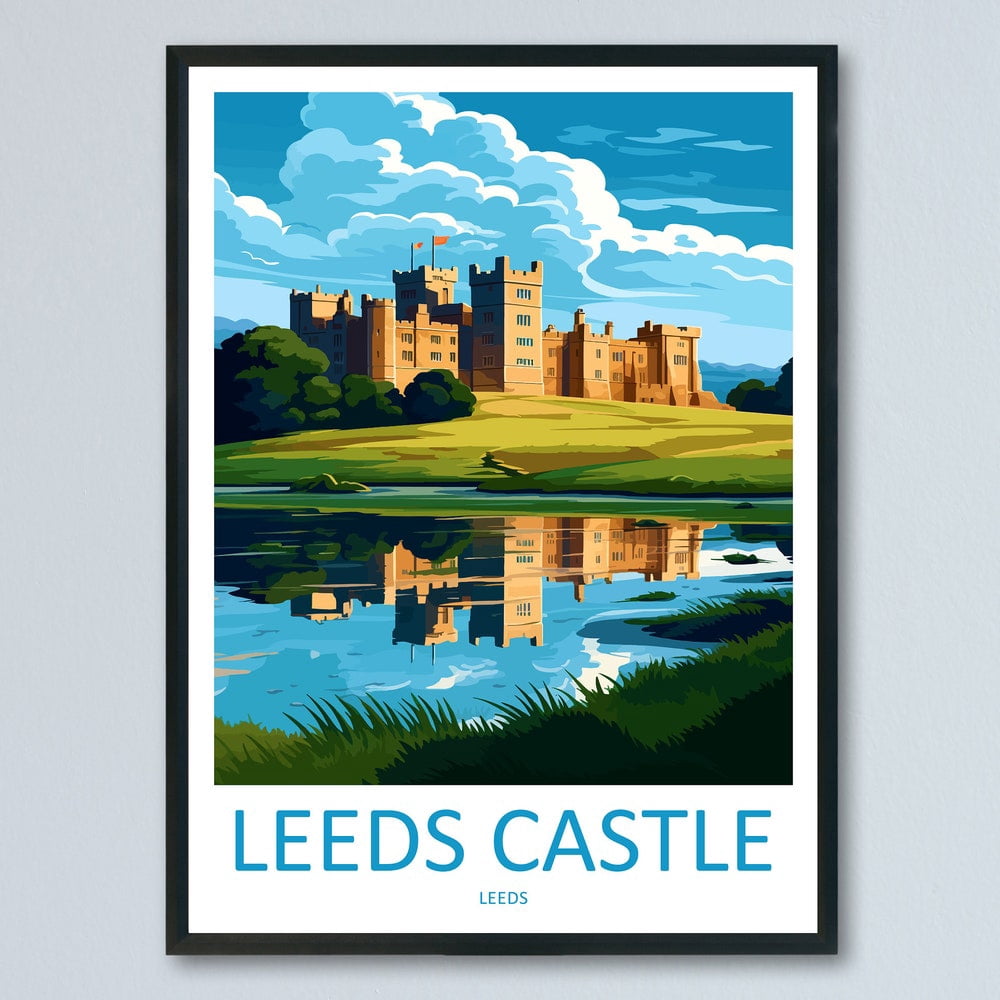 Kna Prints - 1 Pc Poster Leeds Castle Travel Wall Art Leeds Castle Wall ...