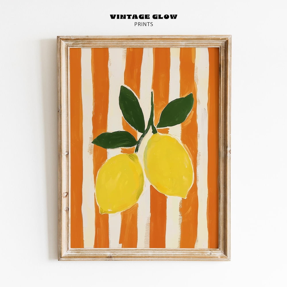 Kna Prints - 1 Pc Poster Lemon Art Print | Modern Kitchen Wall Decor ...