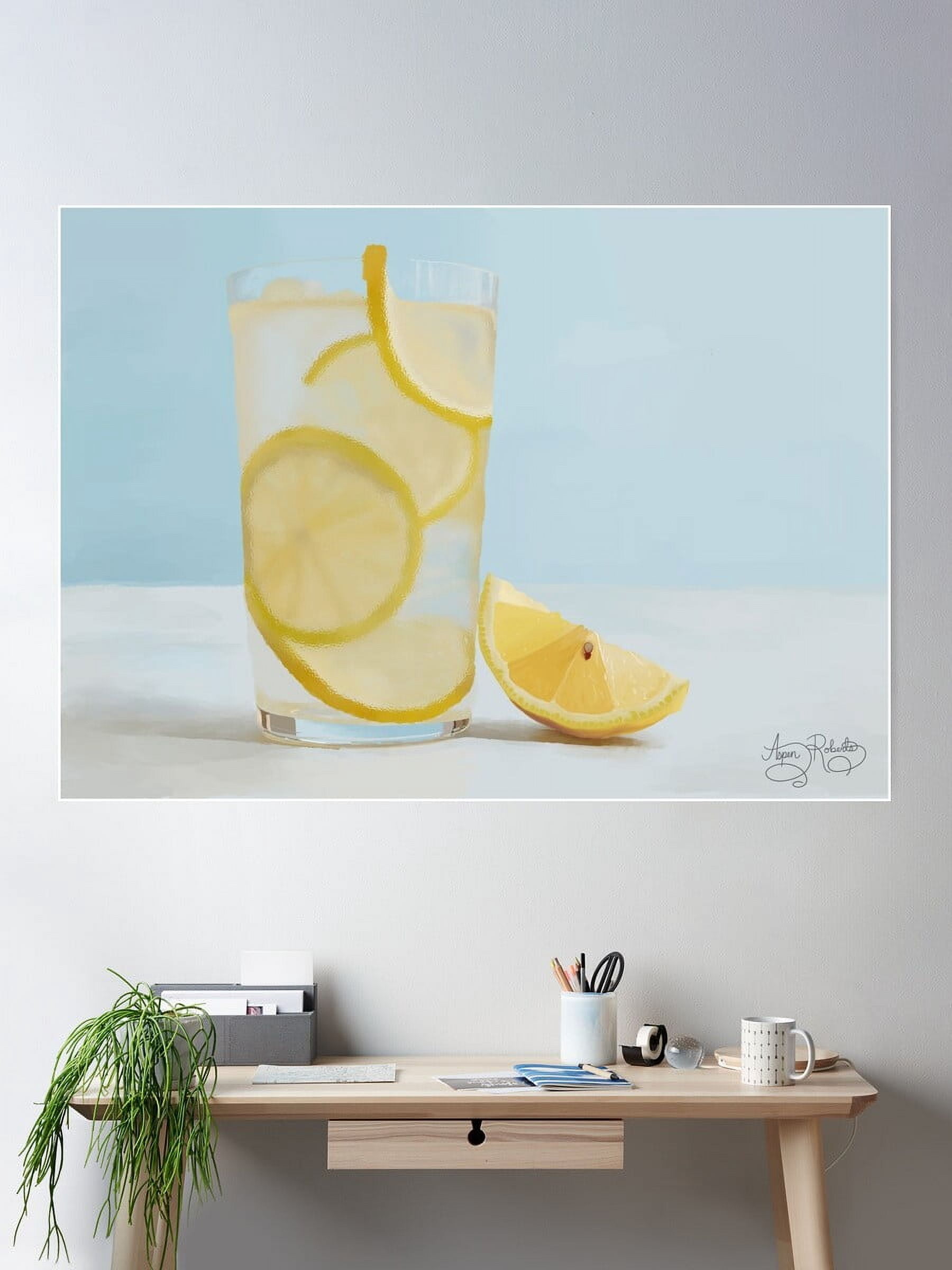 Kna Prints - 1 Pc Poster Lemon Water, UNFRAMED-24x36 - Walmart.com