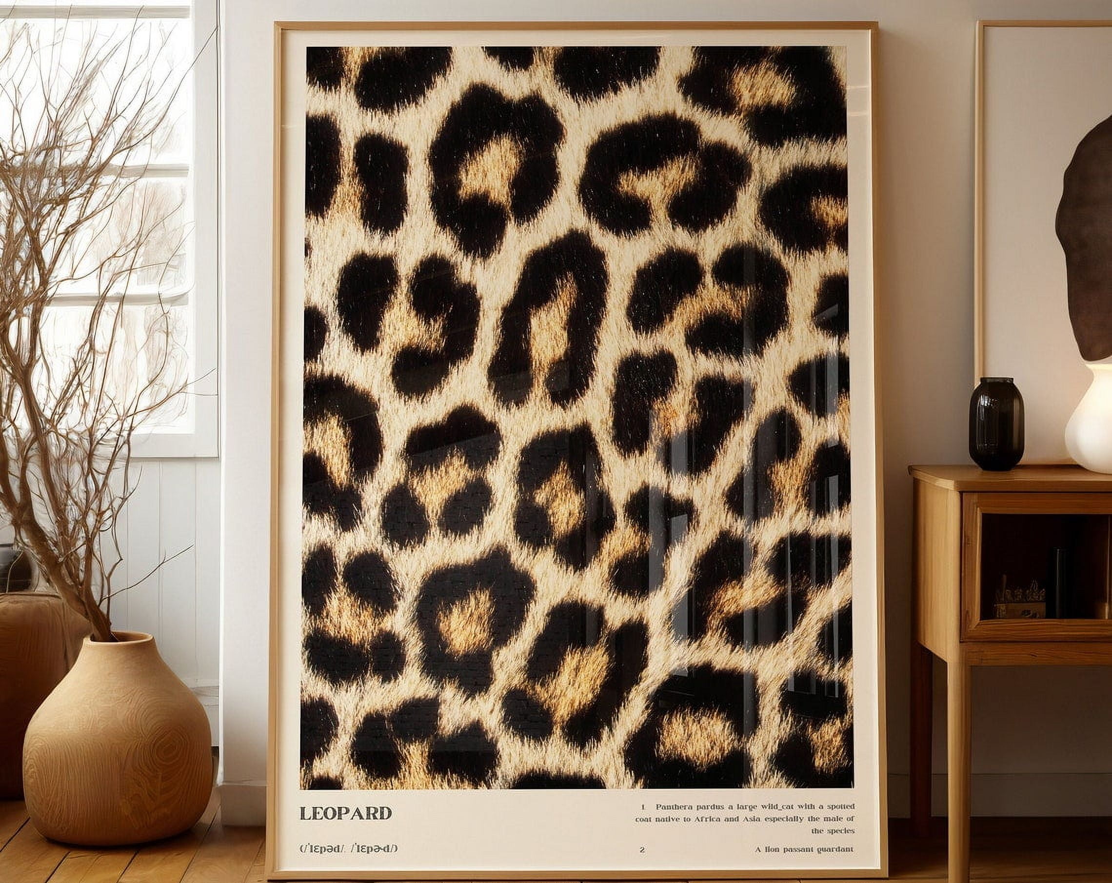 Kna Prints - 1 Pc Poster Leopard Wall Art, Leopard Pattern , Preppy ...