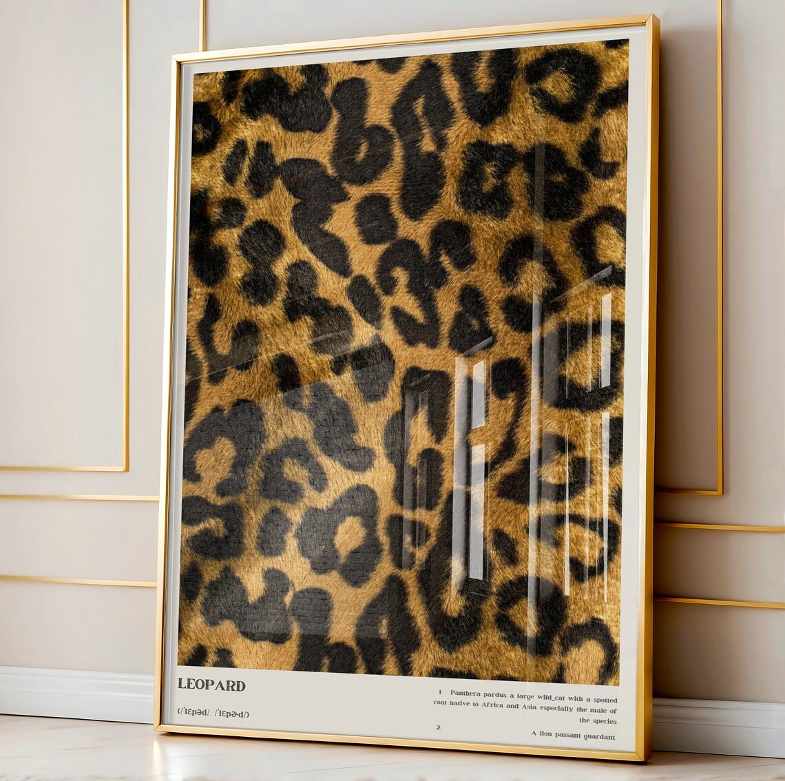 Kna Prints - 1 Pc Poster Leopard Wall Art, Photography Definition ...