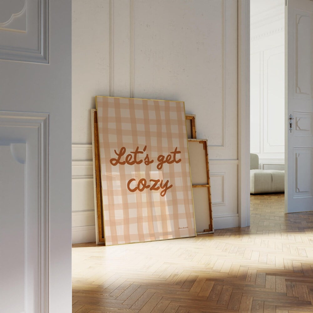 Kna Prints - 1 Pc Poster Let‘S Get Cozy Wall Art, Aesthetic Autumn ...