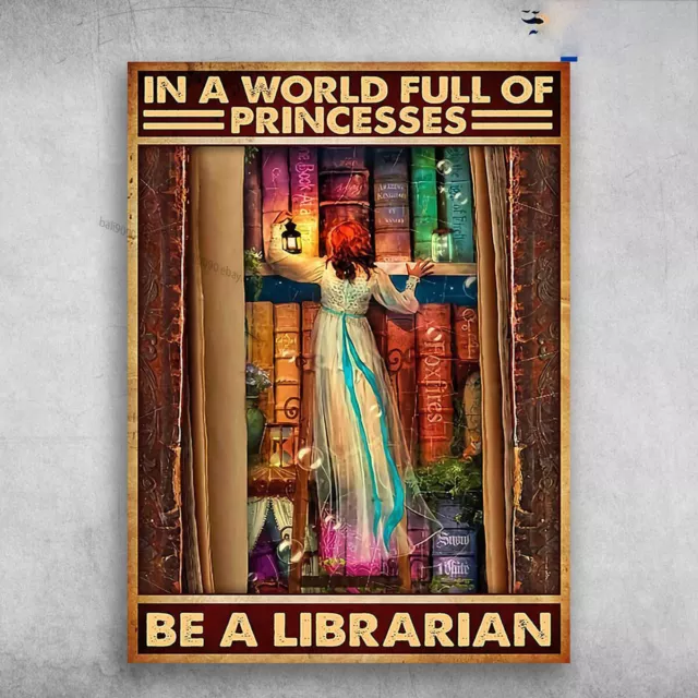 Kna Prints - 1 Pc Poster Library Poster, Book Lover - In A World Full ...