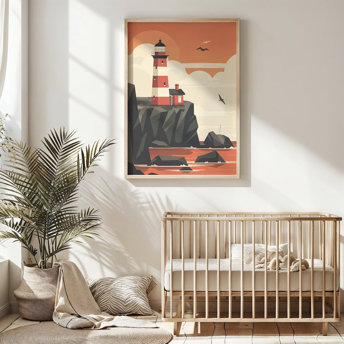 Kna Prints - 1 Pc Poster Lighthouse Sset Print, Nautical Nursery Wall ...