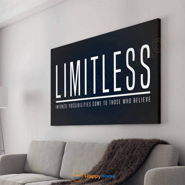 Kna Prints - 1 Pc Poster Limitless Definition Wall Art Motivational ...
