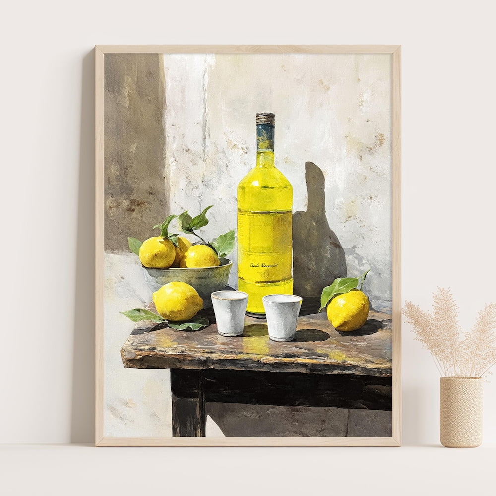 Kna Prints - 1 Pc Poster Limoncello Print, Amalfi Coast Wall Art ...