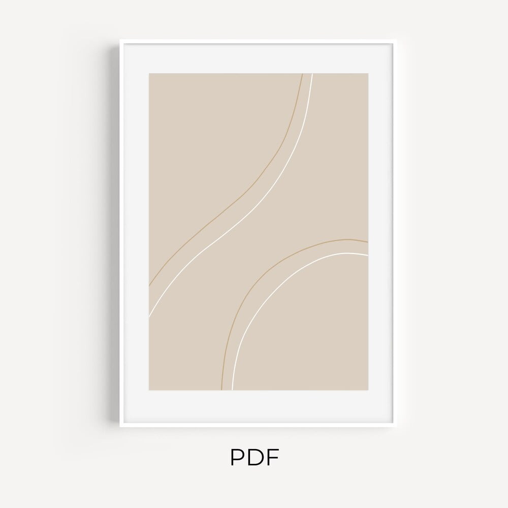 Kna Prints - 1 Pc Poster Lines, Simple Minimalist Art Print | | Design ...