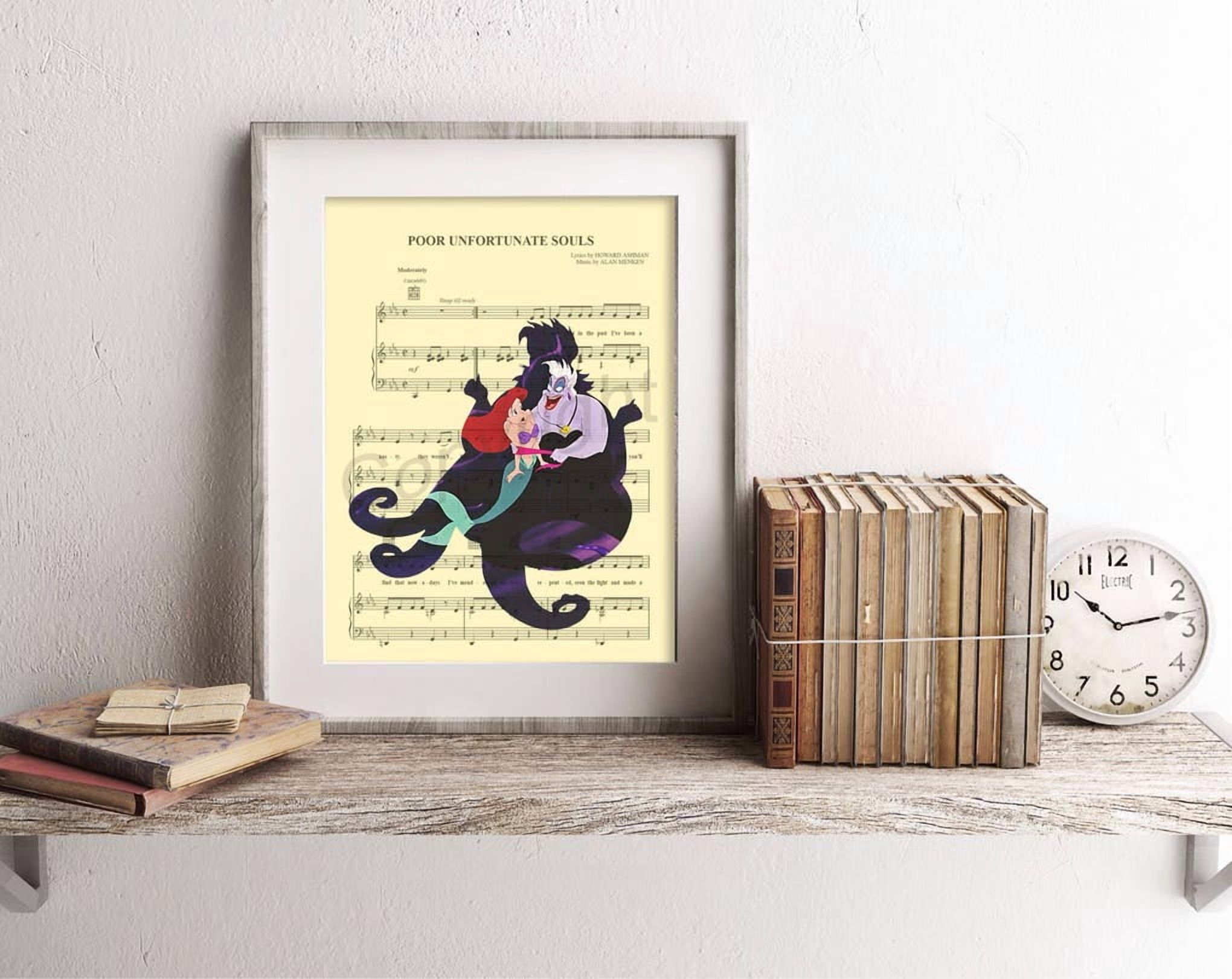 Kna Prints - 1 Pc Poster Little Mermaid Ursula Silhouette Poor Fortate ...