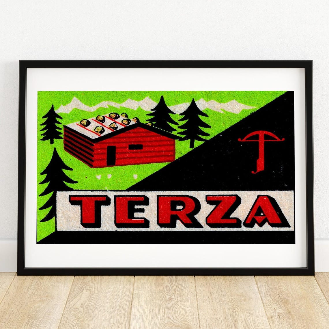 Kna Prints - 1 Pc Poster Log Cabin Matchbox Print Aesthetic Wall Art ...