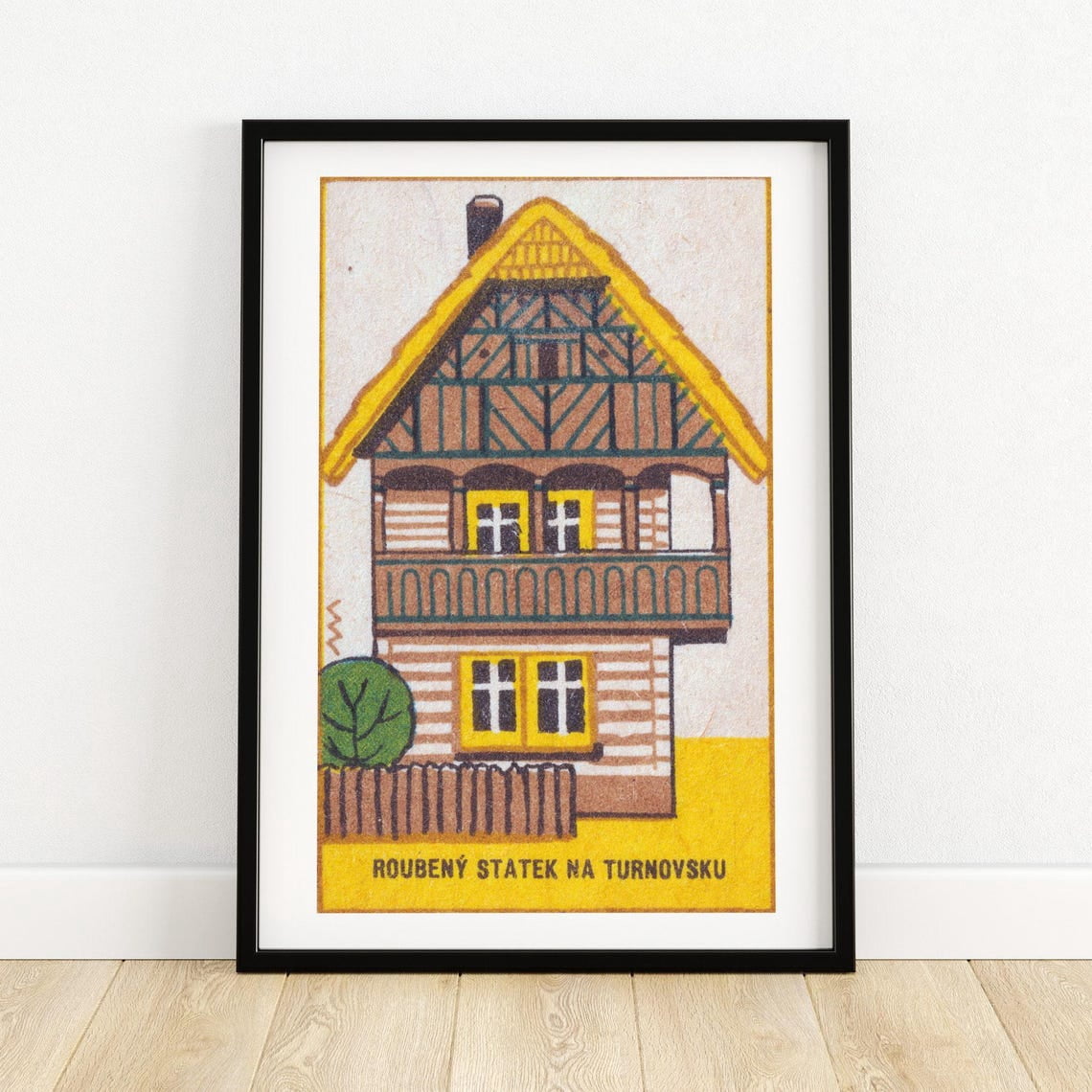 Kna Prints - 1 Pc Poster Log Farmhouse Matchbox Print Aesthetic Wall ...
