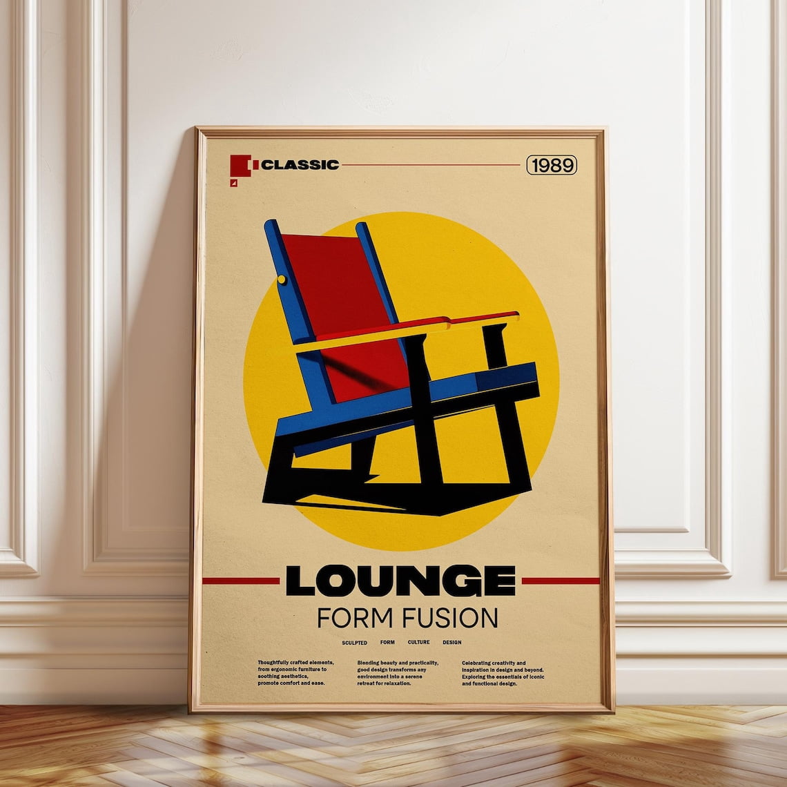 Kna Prints - 1 Pc Poster Loge Chair Modernist Art Printbauhaus-Inspired ...