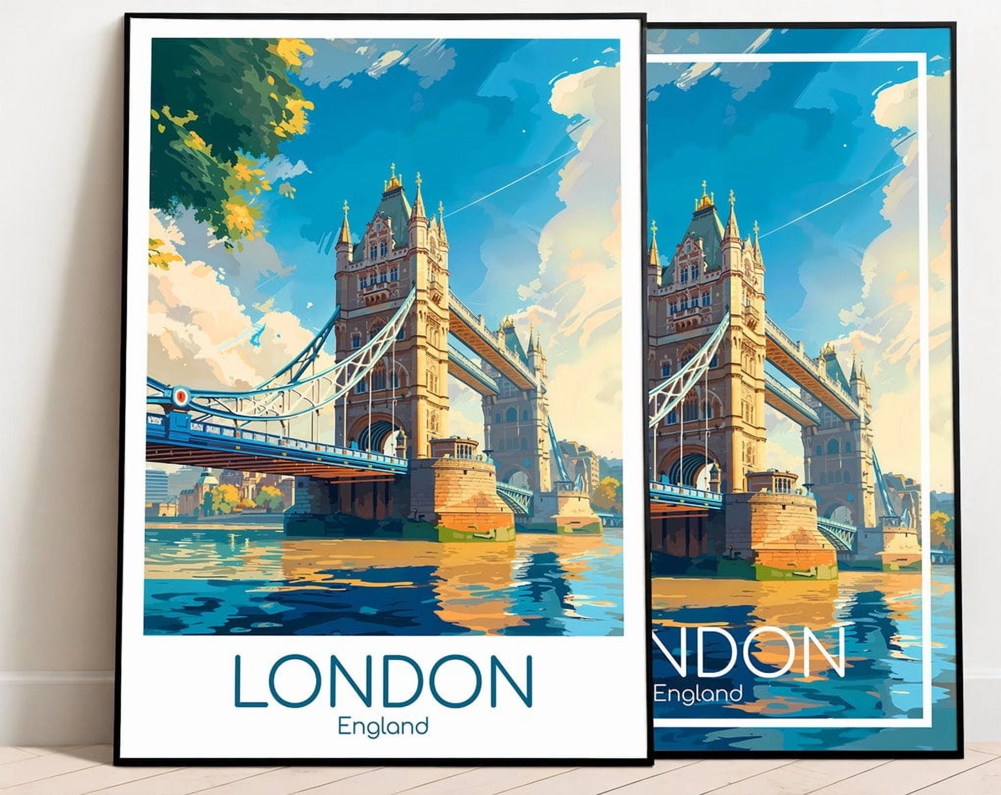 Kna Prints - 1 Pc Poster London Travel Tower Bridge London Tower Bridge ...
