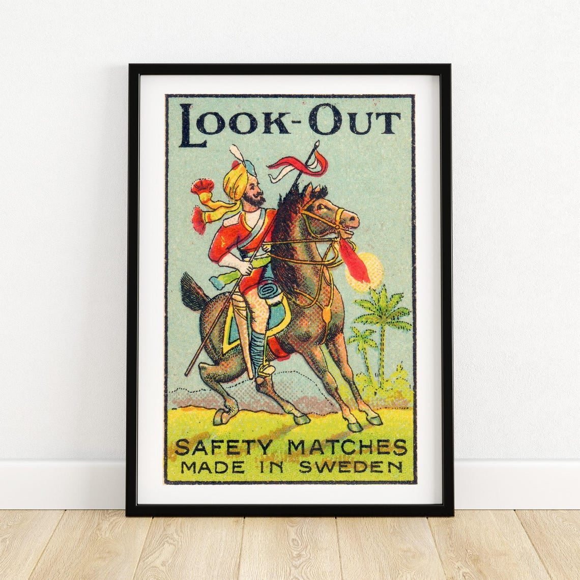 Kna Prints - 1 Pc Poster Look-Out Matchbox Art Print Vintage Swedish ...