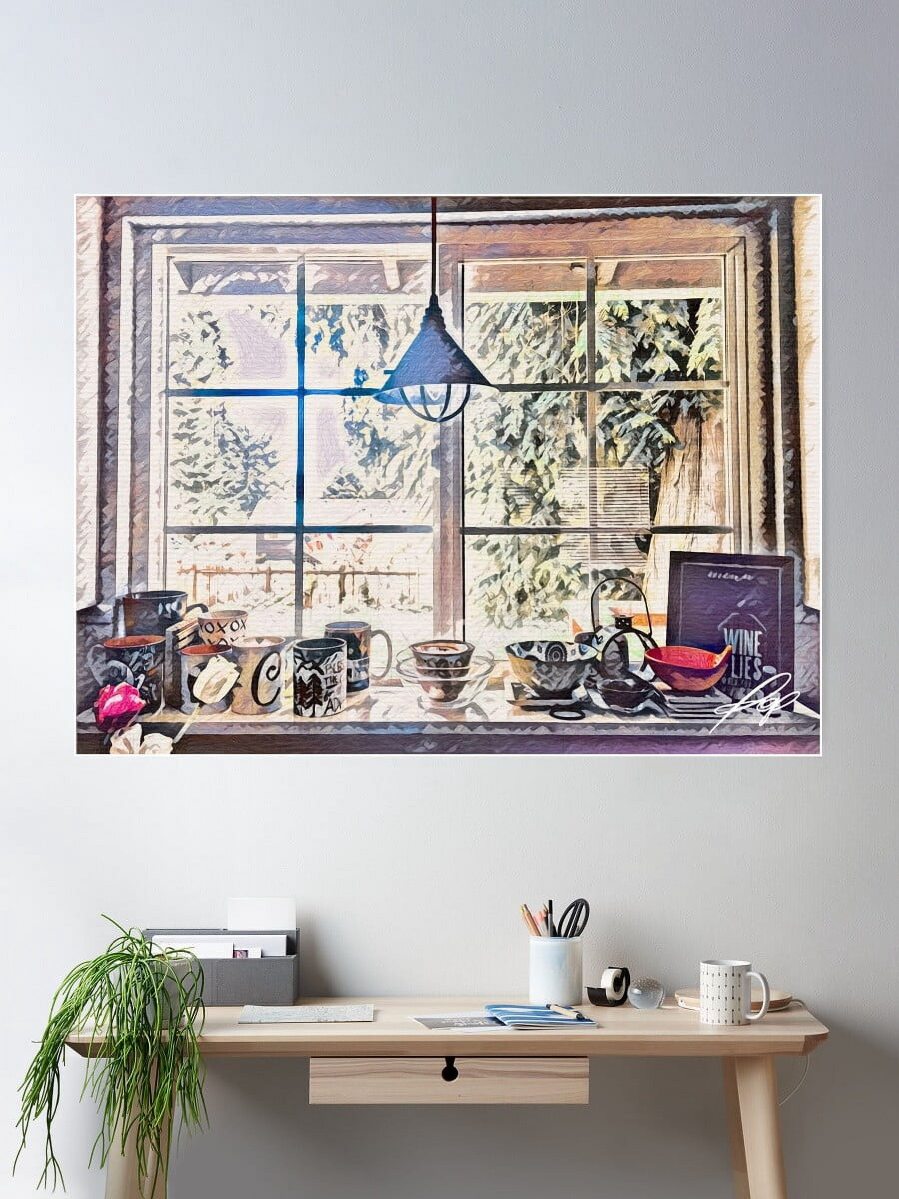 Kna Prints - 1 Pc Poster Looking Out My Kitchen Window, UNFRAMED-12x18 ...