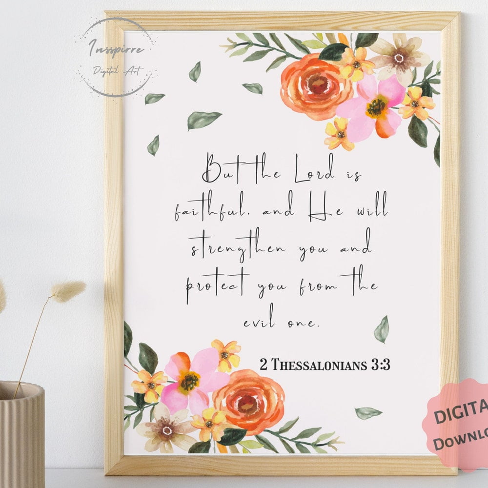 Kna Prints - 1 Pc Poster The Lord Is Faithful Printable, 2 ...