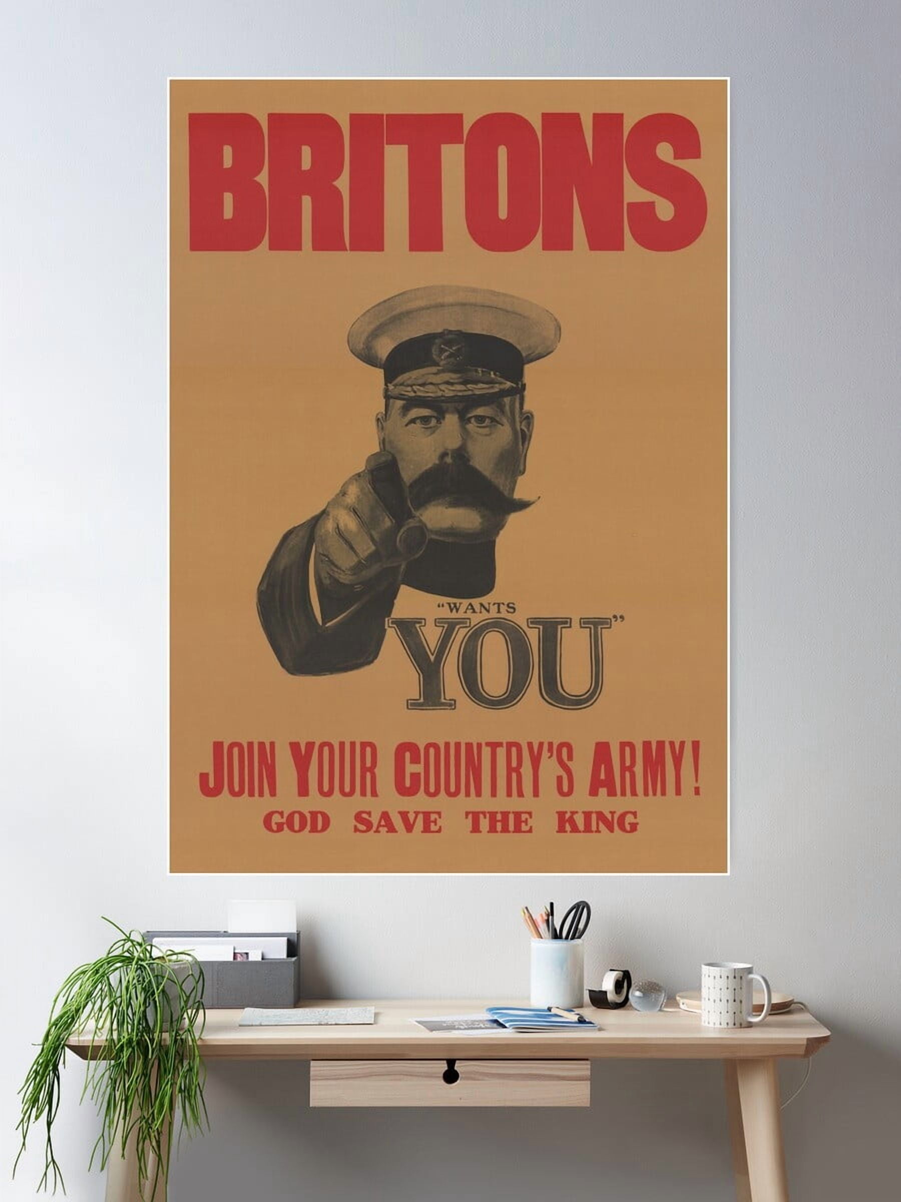 Kna Prints - 1 Pc Poster Lord Kitchener Wants You, UNFRAMED-12x18 ...