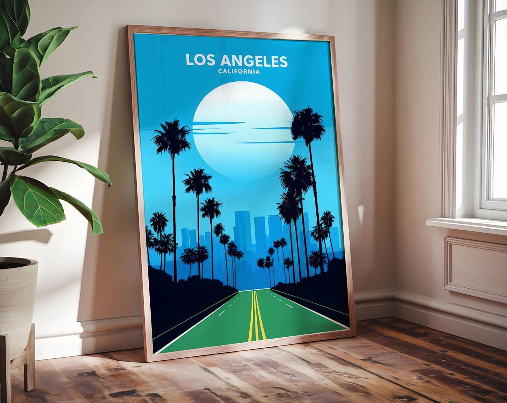 Kna Prints - 1 Pc Poster Los Angeles California Moted Wall Decor ...