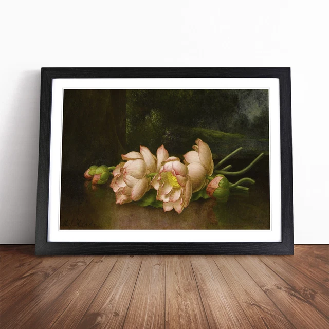 Kna Prints - 1 Pc Poster Lotus Flowers By Martin Johnson Heade Wall ...