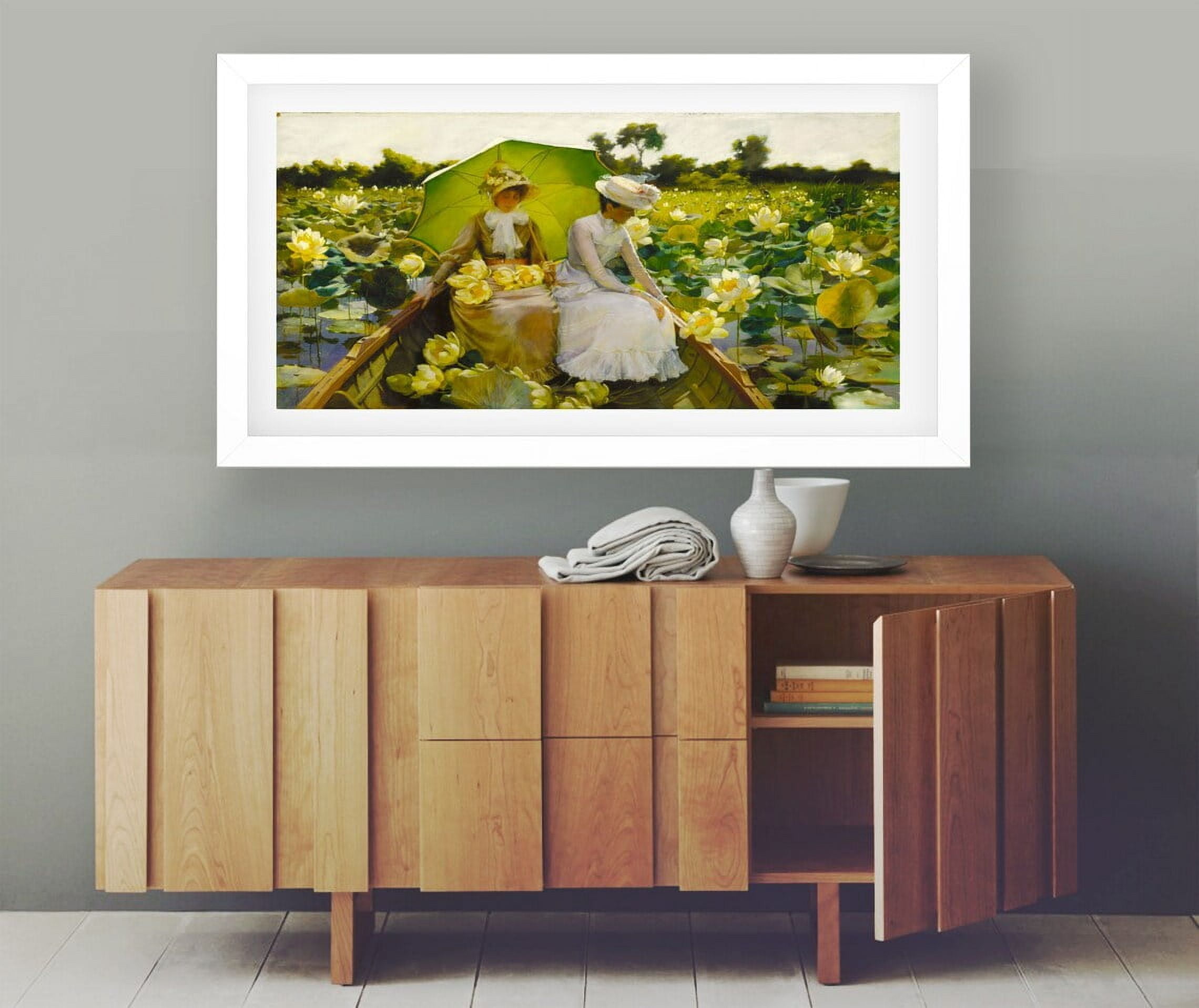 Kna Prints - 1 Pc Poster Lotus Lilies By Charles Courtney Curran 1888 ...