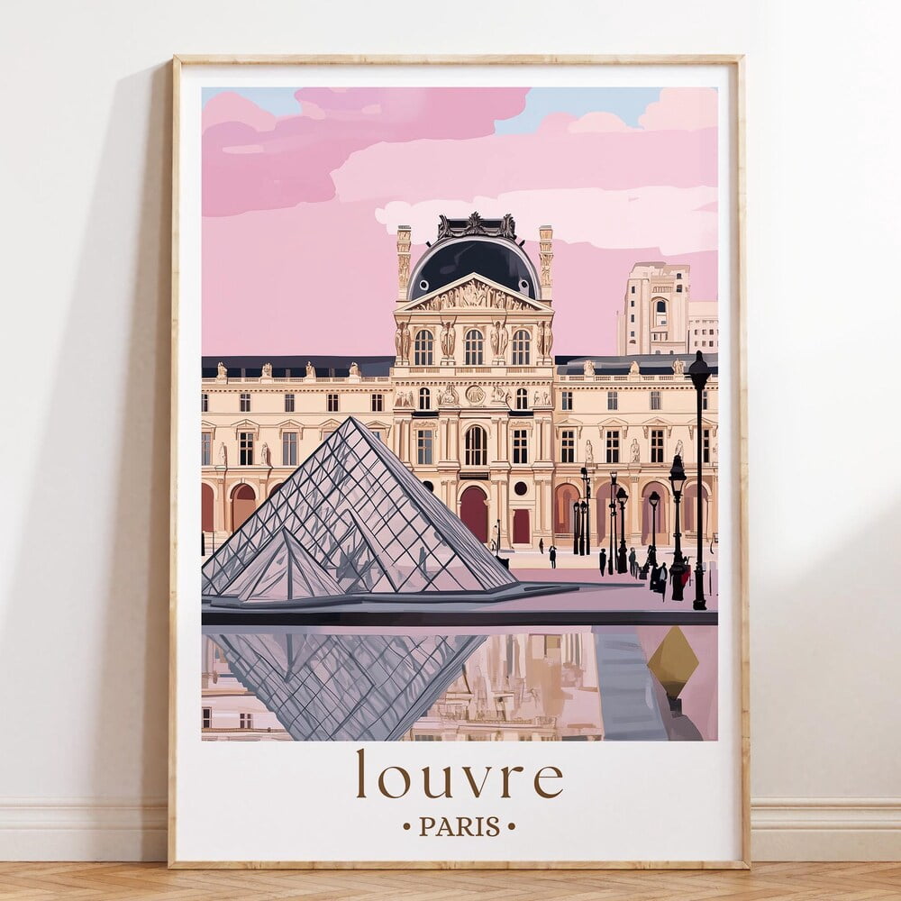 Kna Prints - 1 Pc Poster Louvre Paris Art Print, France Museum Poster ...