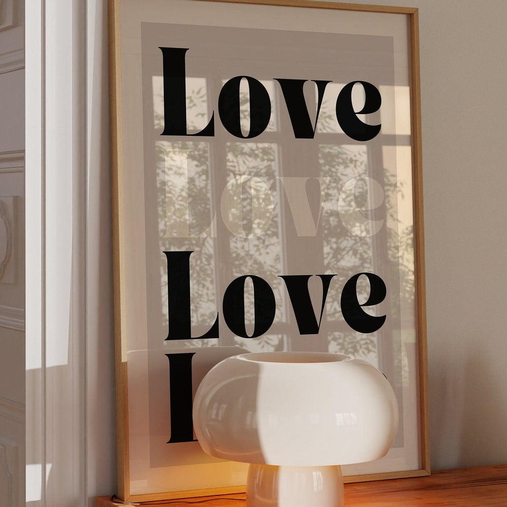 Kna Prints - 1 Pc Poster Love Letters Poster, Love, Print Letters ...