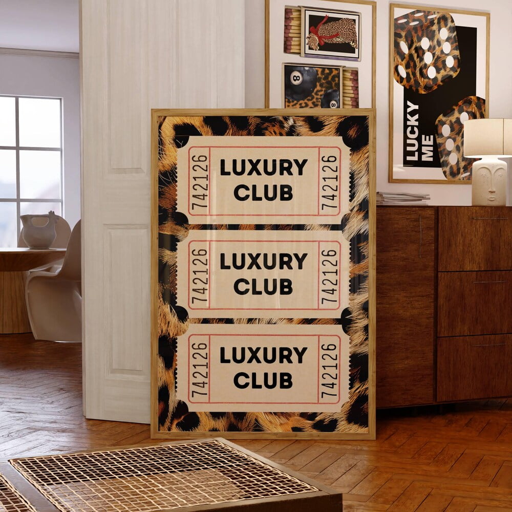 Kna Prints - 1 Pc Poster Luxury Club Ticket Stub Printable Wall Art ...