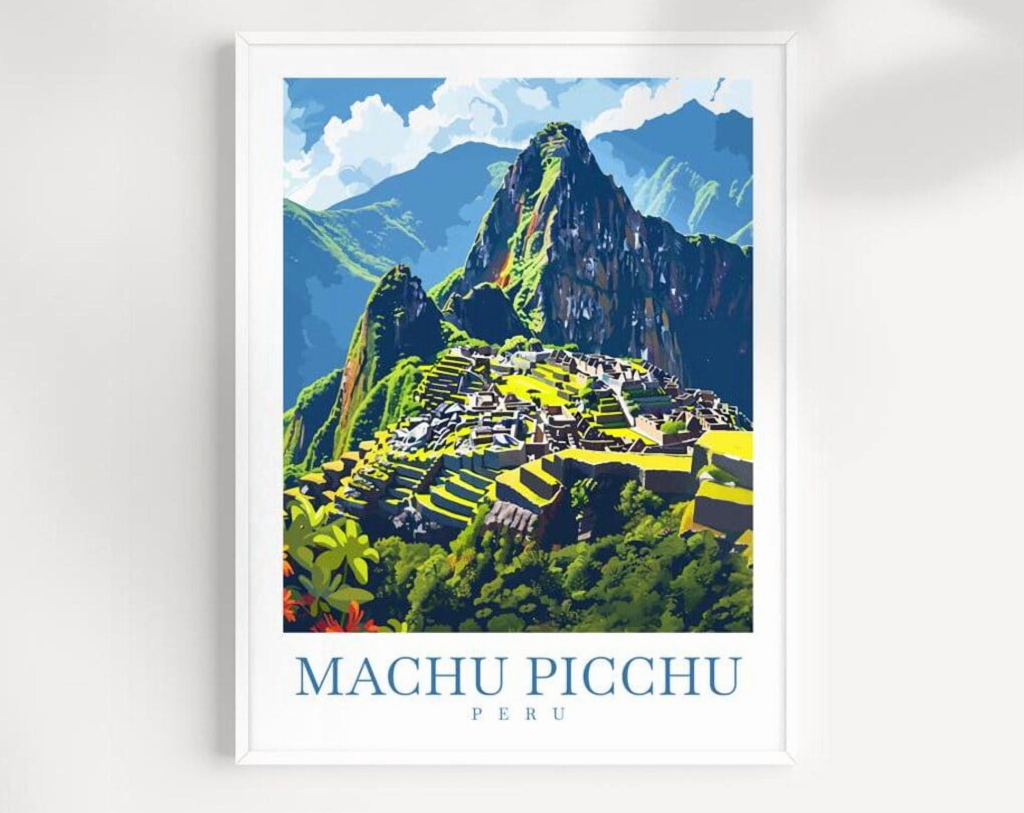 Kna Prints - 1 Pc Poster Machu Picchu Travel Print Art Peru Wall Art ...