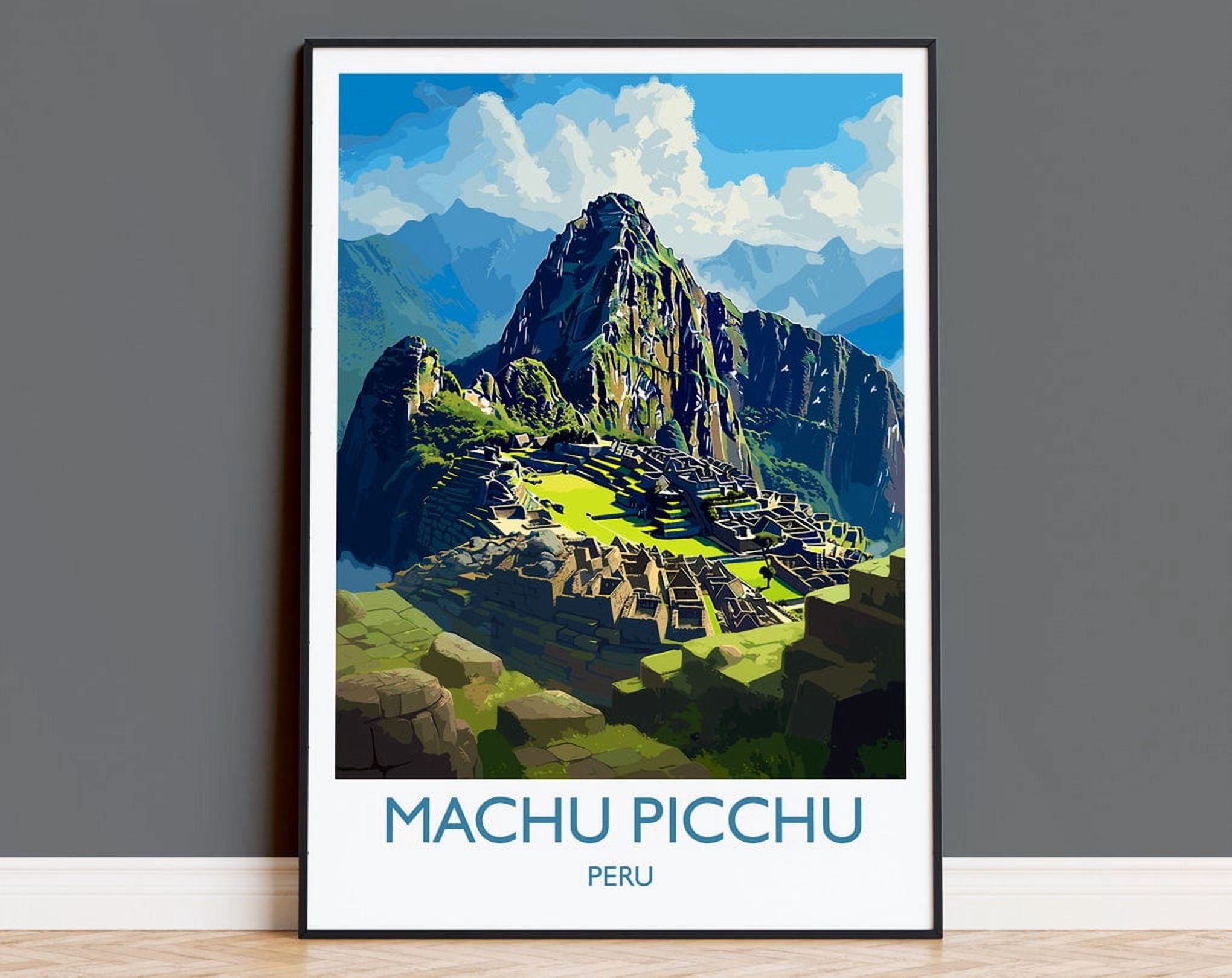 Kna Prints - 1 Pc Poster Machu Picchu Travel Print, Travel Of Machu ...
