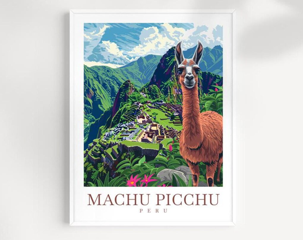Kna Prints - 1 Pc Poster Machu Picchu Travel Print Wall Art Peru Art ...