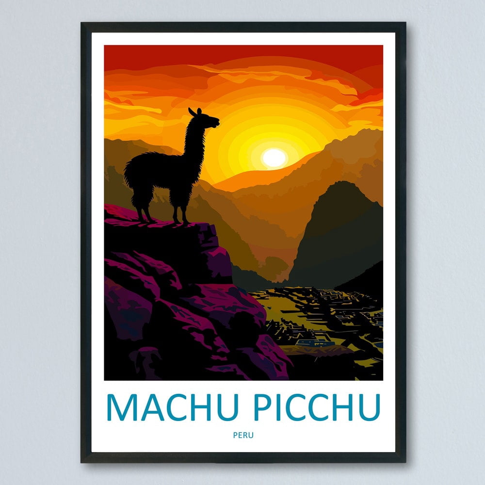 Kna Prints - 1 Pc Poster Machu Picchu Travel Wall Art Machu Picchu Wall ...