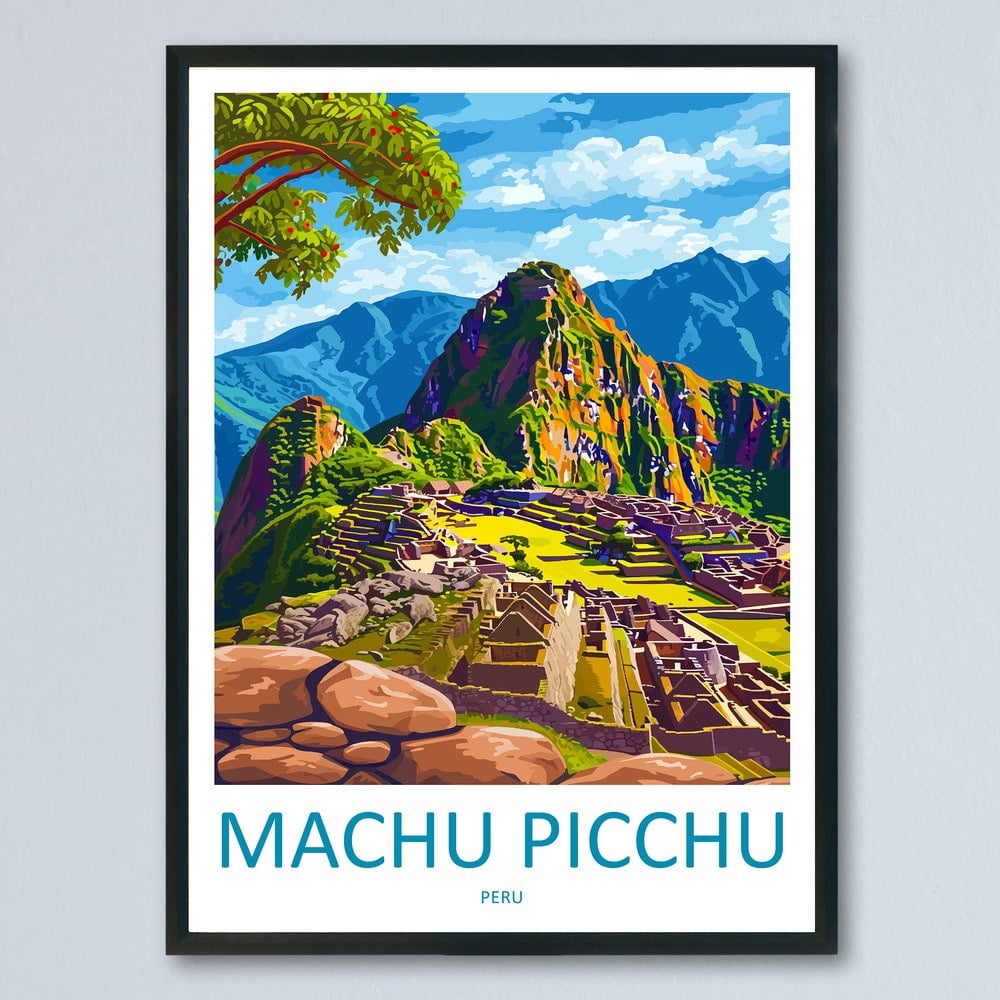 Kna Prints - 1 Pc Poster Machu Picchu Travel Wall Art Machu Picchu Wall ...