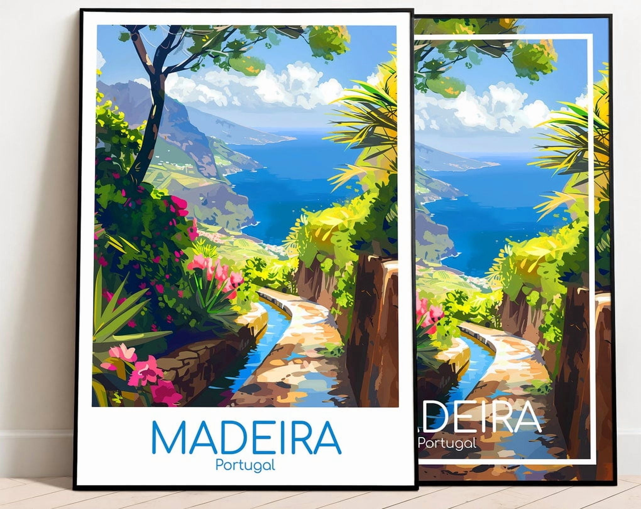 Kna Prints - 1 Pc Poster Madeira Travel Madeira Wall Art Portugal ...