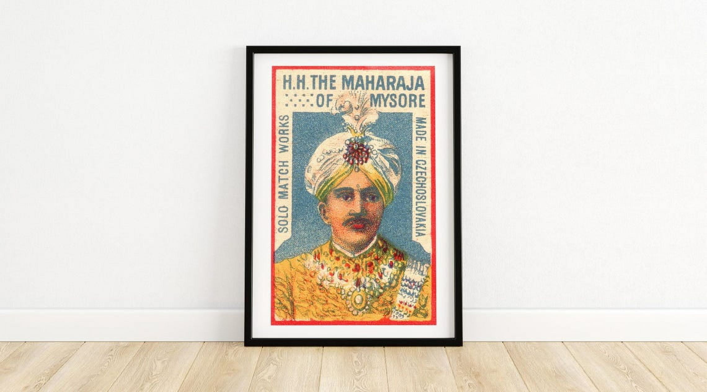 Kna Prints - 1 Pc Poster Maharaja Of Mysore Art Print Vintage Czech ...