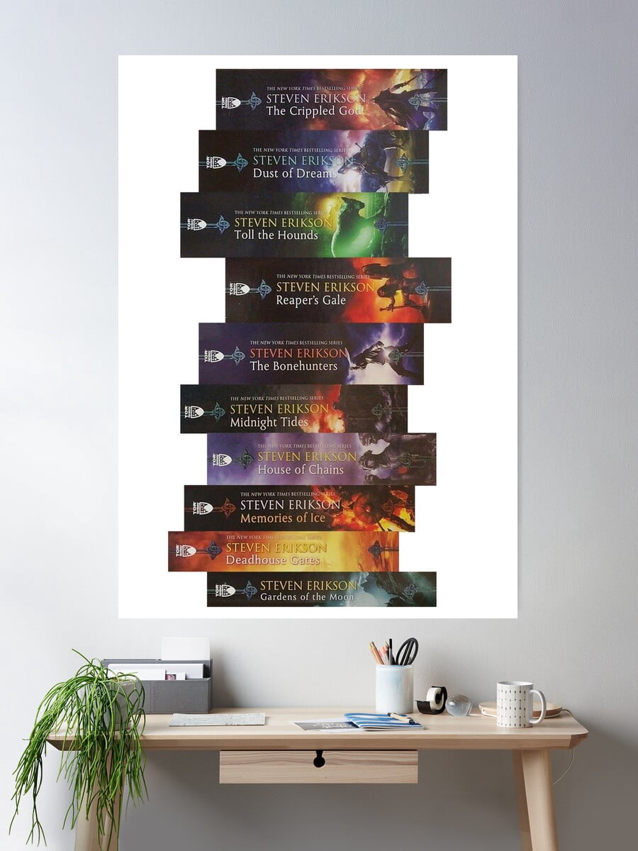 Kna Prints - 1 Pc Poster Malazan Book Of The Fallen Book Stack ...