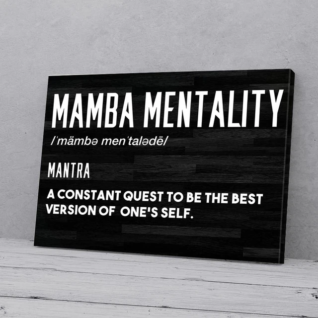 Kna Prints - 1 Pc Poster Mamba Mentality Definition, UNFRAMED-24x36 ...
