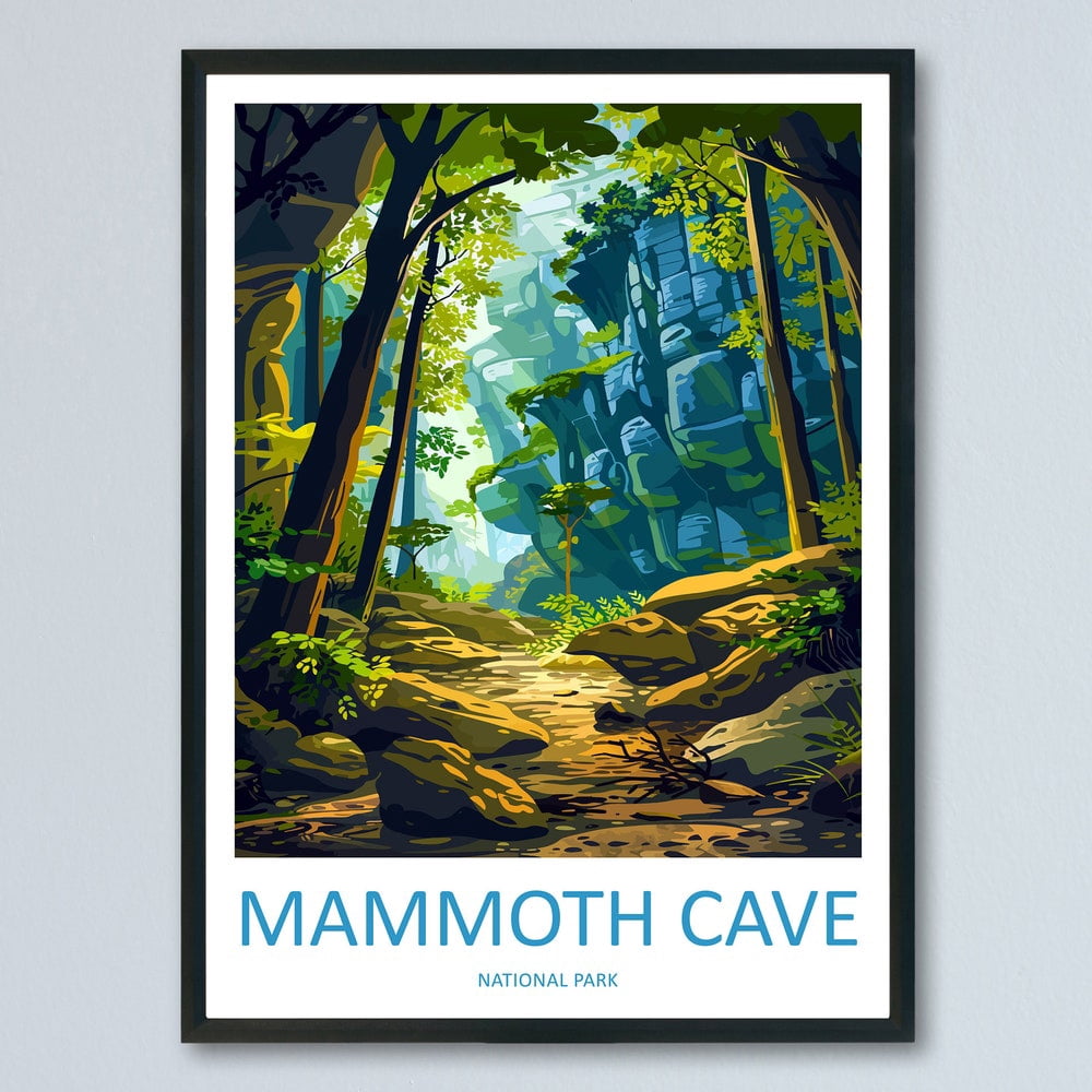 Kna Prints - 1 Pc Poster Mammoth Cave National Park Travel Wall Art ...