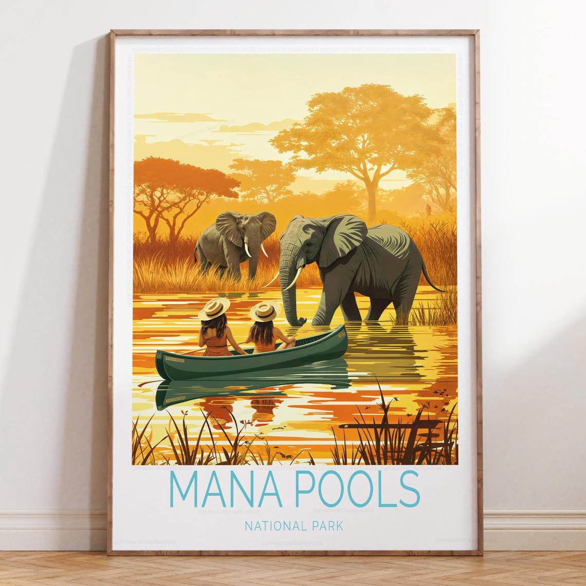 Kna Prints - 1 Pc Poster Mana Pools National Park Travel Print ...
