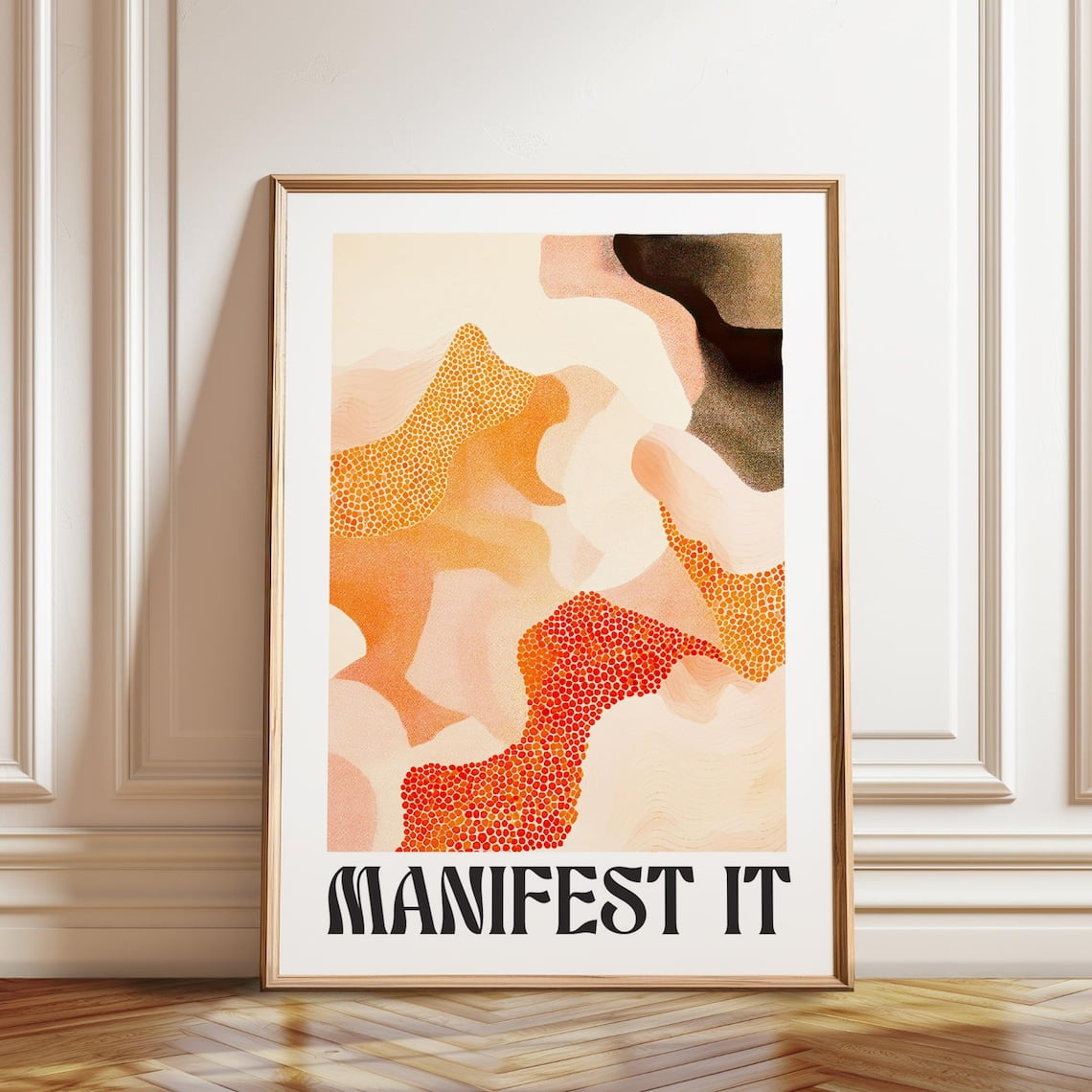 Kna Prints - 1 Pc Poster Manifest It Abstract Art Motivational Waves ...