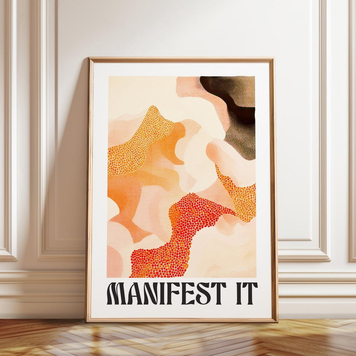 Kna Prints - 1 Pc Poster Manifest It Abstract Art Motivational Waves ...