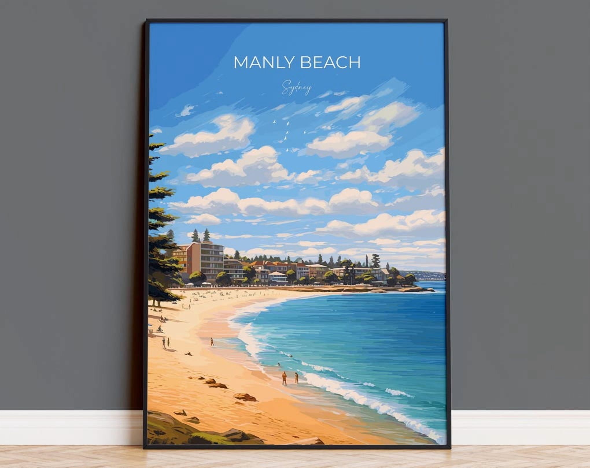 Kna Prints - 1 Pc Poster Manly Beach Print, Travel Of Manly Beach ...