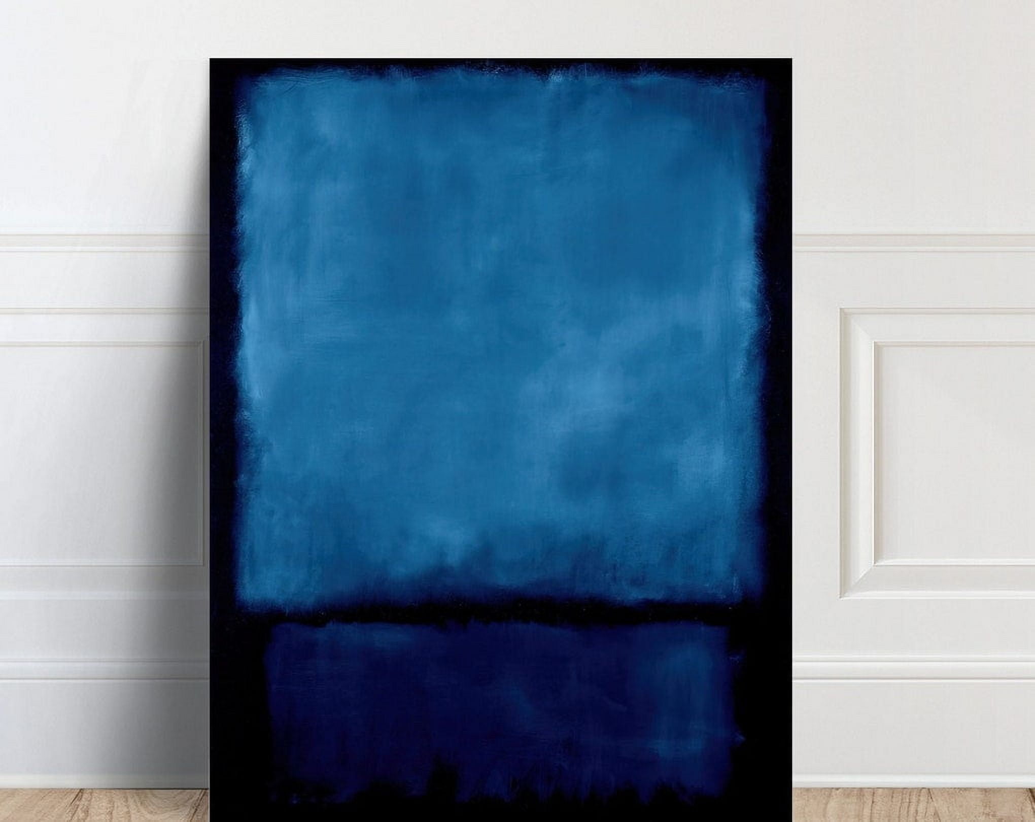 Kna Prints - 1 Pc Poster Mark Rothko Blue Black Wall Art, Mark Rothko ...